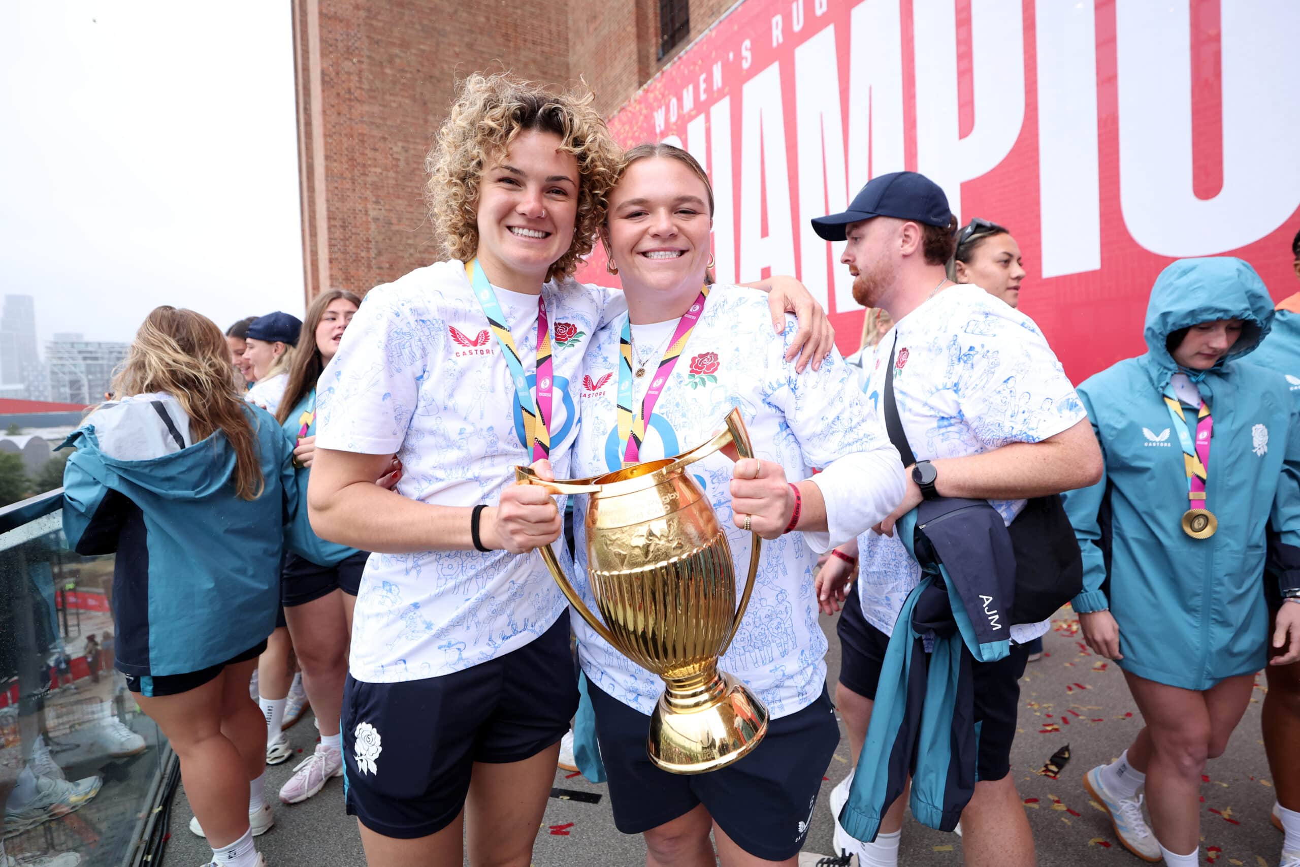 O2 unveils shirt to immortalised Red Roses Women’s Rugby World Cup 2025 ...